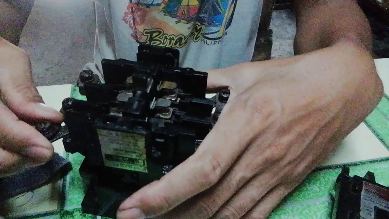 How to cleaning the magnetic contactor. - YouTube