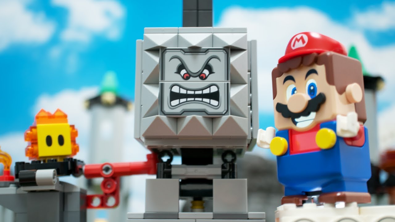 LEGO Super Mario Thwomp Drop Expansion Set| レゴ スーパーマリオ | ドッスンのドキドキチャレンジ ...