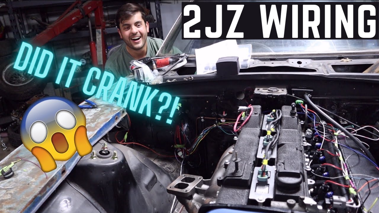 2jz Datsun Standalone ECU Wiring... Will it crank?? - YouTube