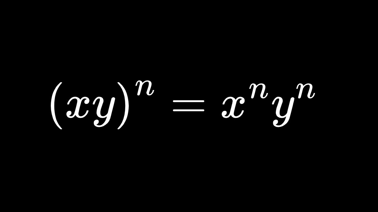 A beautiful visual: The Laws of Exponents. - YouTube