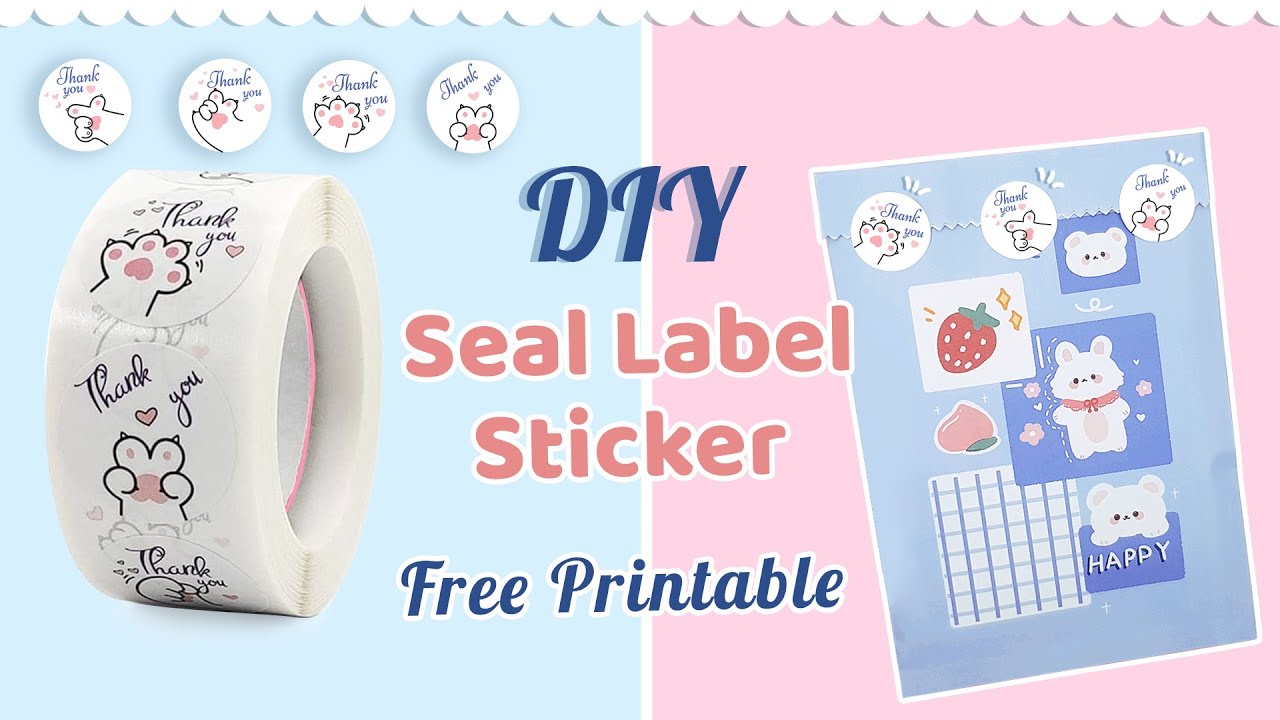 Cách làm Sticker Niêm Phong gói hàng | Miễn phí file in | DIY Seal ...