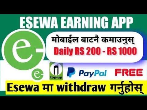 How to earn money online in nepal in Esewa | New Esewa earning app in ...