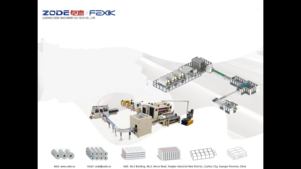 ZODE FEXIK Kitchen Towel/Toilet Paper Rolls/Facial Tissue Converting ...