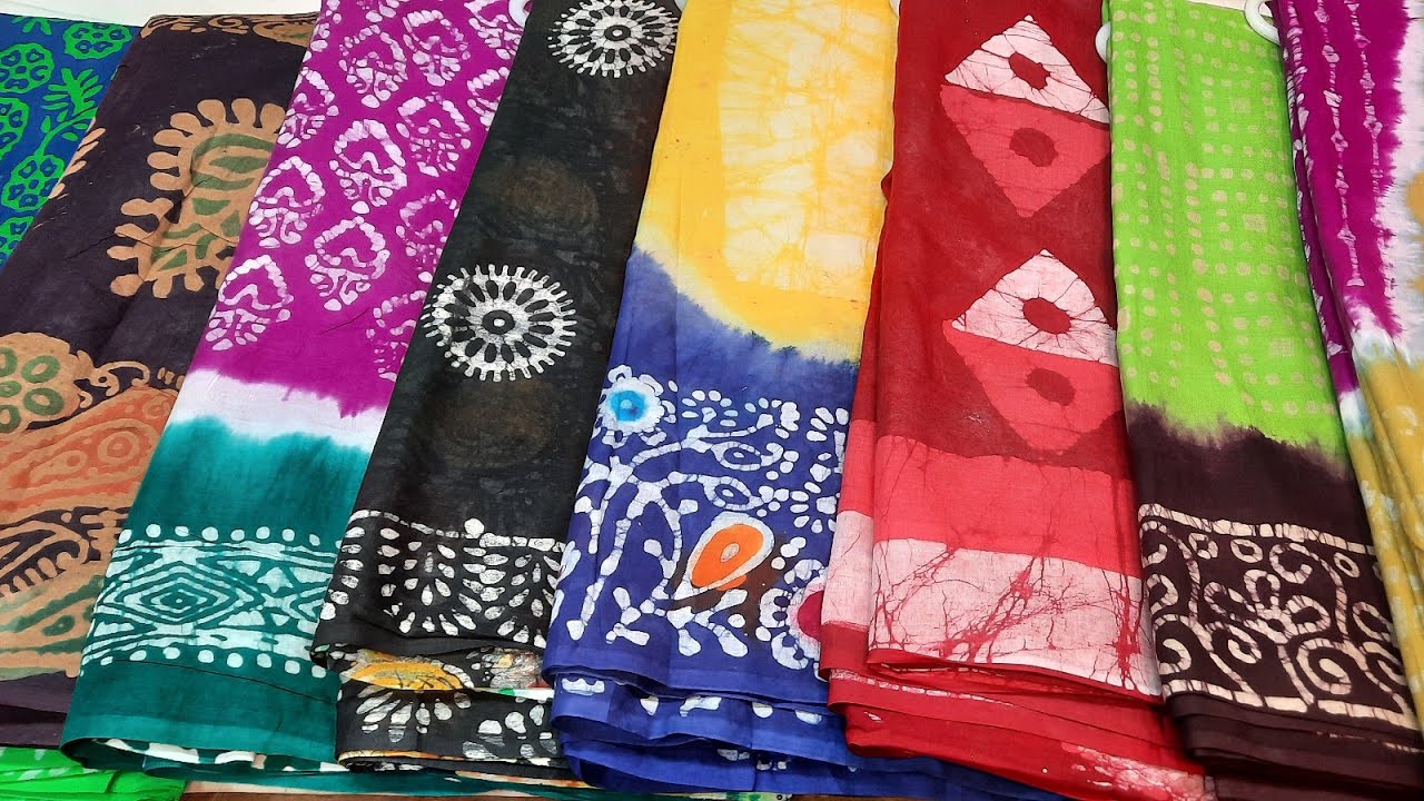 Shuti batik saree collection ||নতুন ডিজাইনের সুতি বাটিক শাড়ি কালেকশন ...