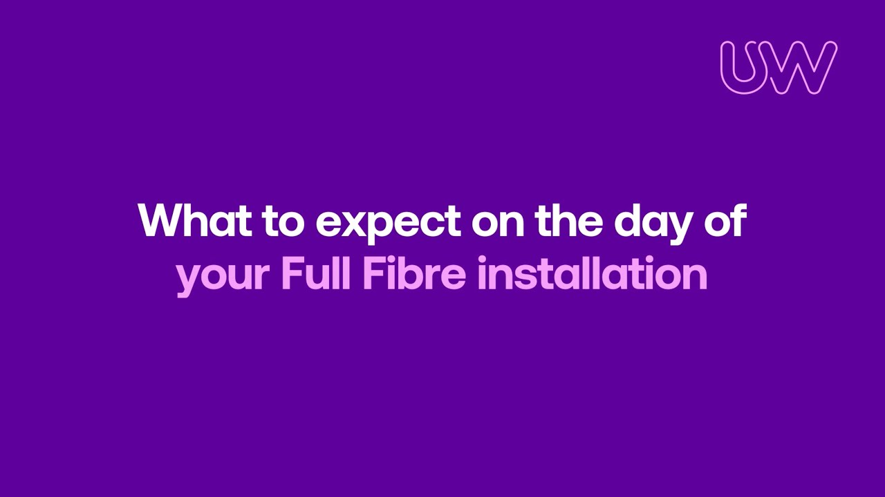 What to expect on the day of your Full Fibre installation - YouTube