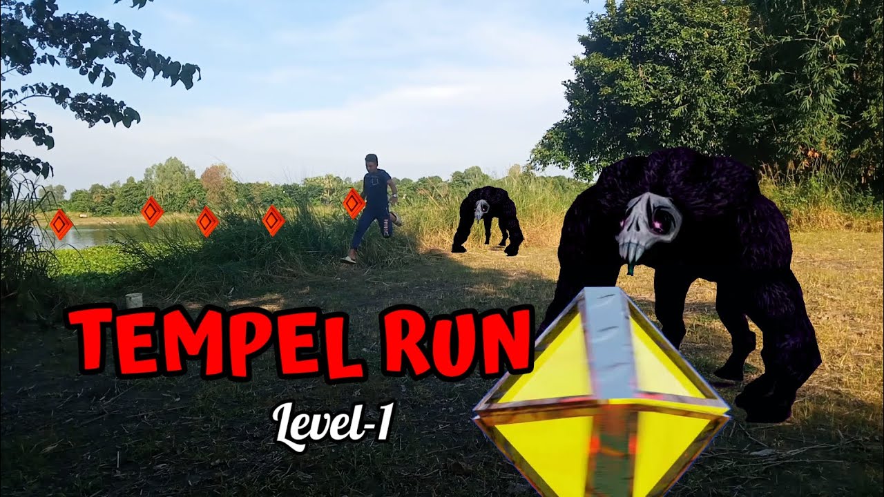 Tempel run monster level-1/it is a real life game 2024 - YouTube