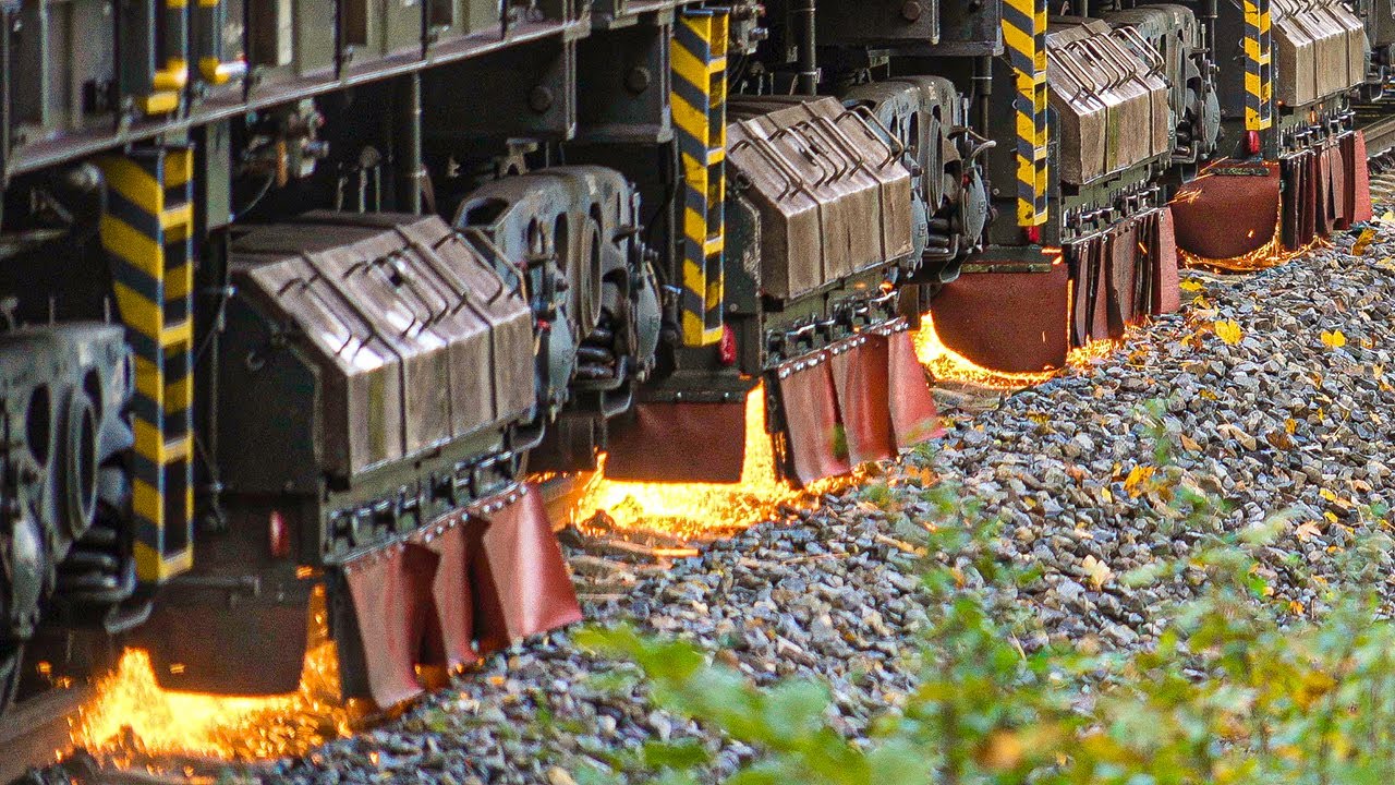 RAIL GRINDER Speno RR 32 M-3 | RAIL GRINDING - YouTube