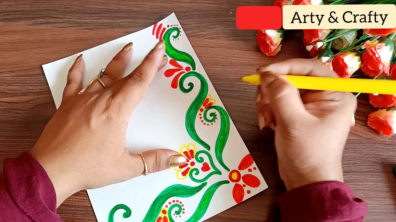 Border Design on Paper | Designs for Front Page | Border for Project ...