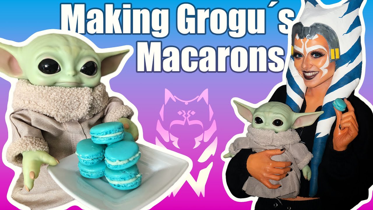 Making Grogu's Blue Macarons with Ahsoka - YouTube
