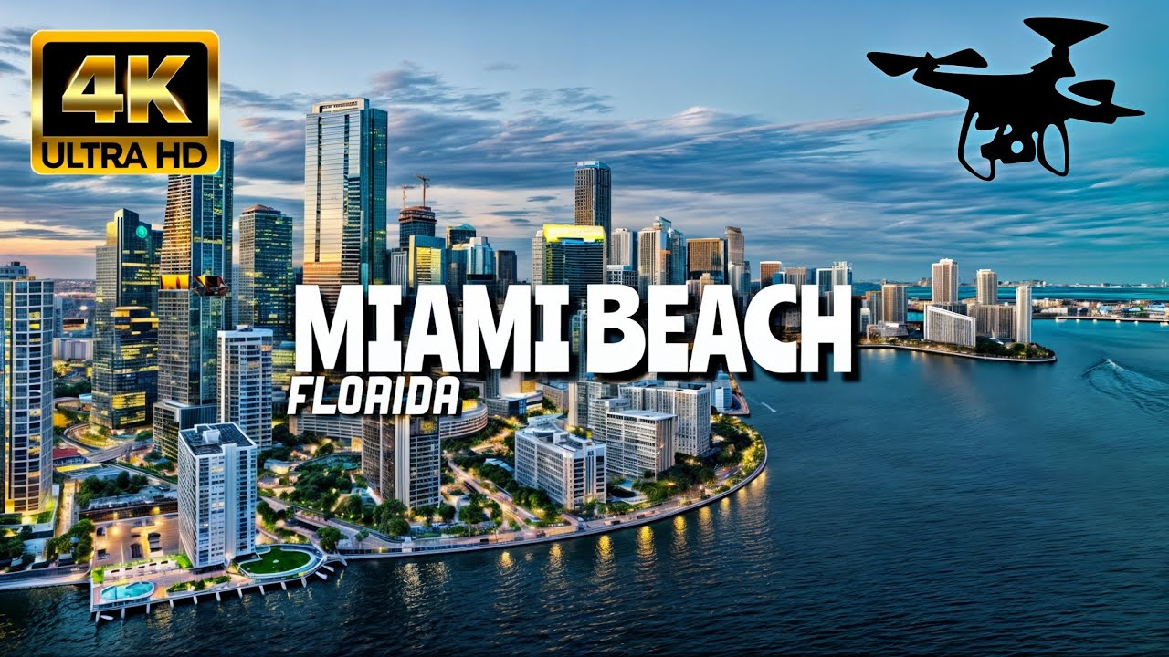 Miami Beach, Florida In 4K By Drone - Amazing View Of Miami Beach ...