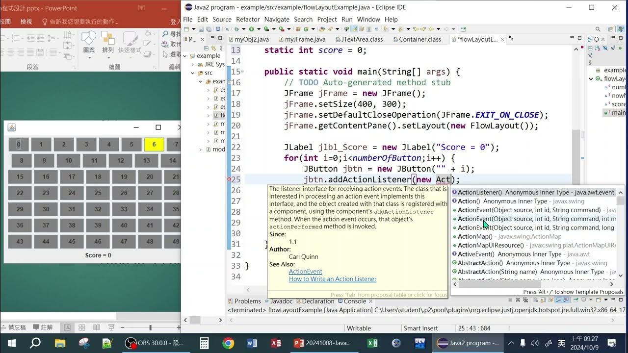 2024 10 09 Java2 FlowLayout - YouTube
