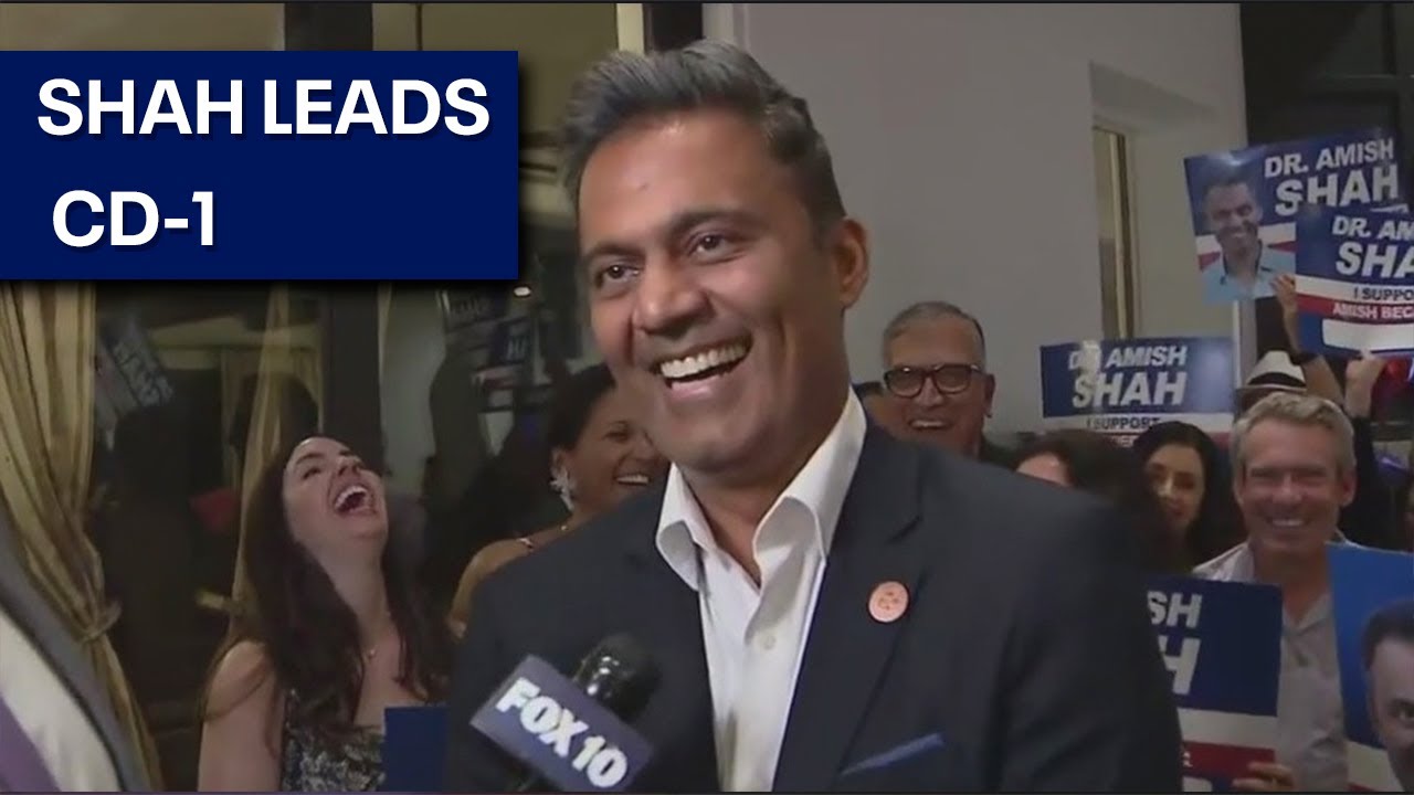 Democrat Amish Shah leads in District 1 House Primary - YouTube