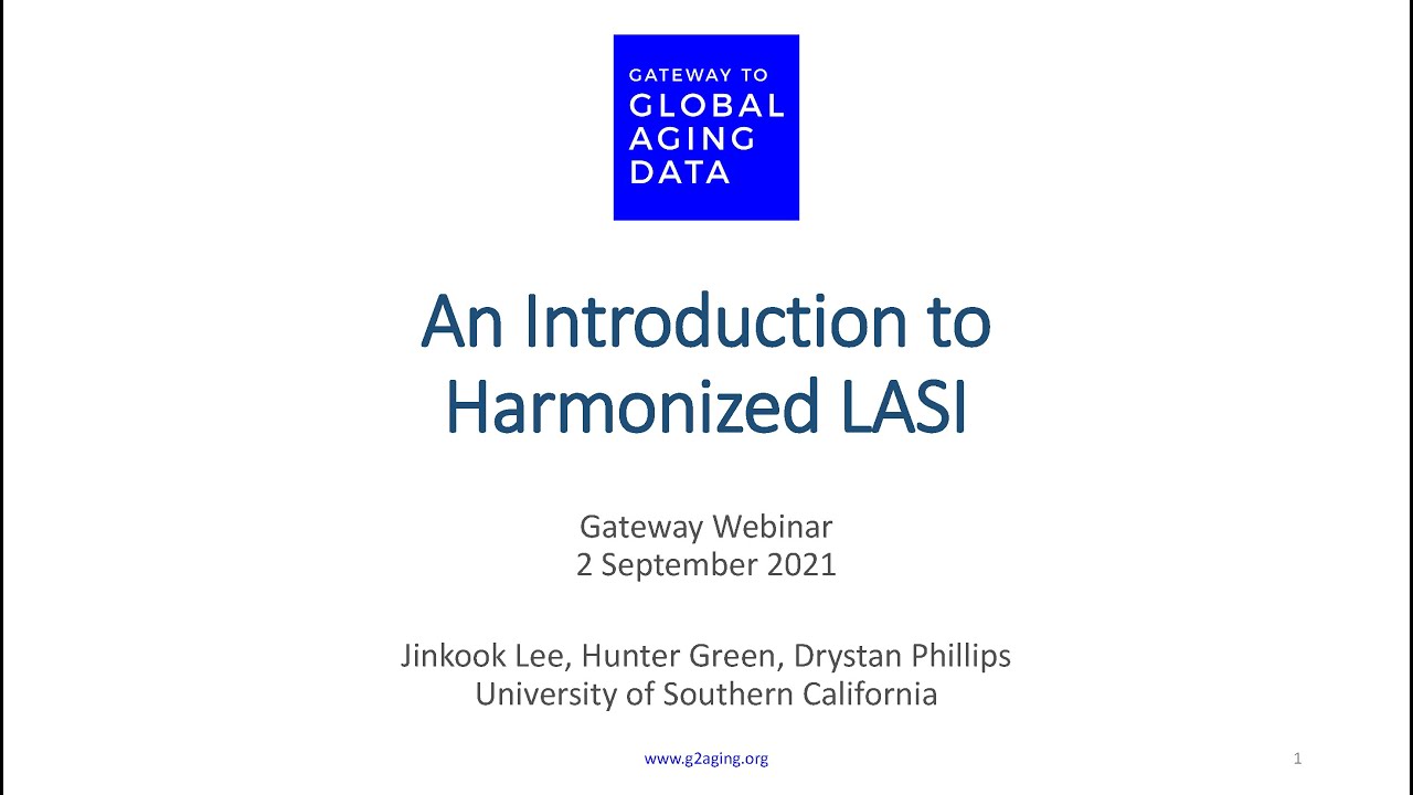An Introduction to the Harmonized LASI - September 2, 2021 Gateway Webinar - YouTube