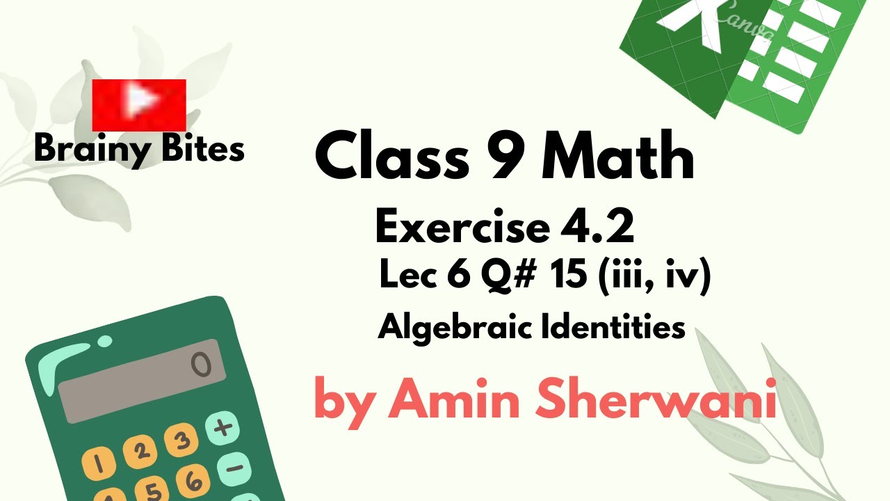 9th Class Math Ex 4.2 | Exercise 4.2 class 9th Q# 15(iii, iv ...