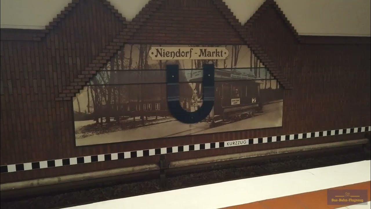 U Bahn Verkehr Niendorf Markt Hamburg Linie U2 HVV Hochbahn - YouTube