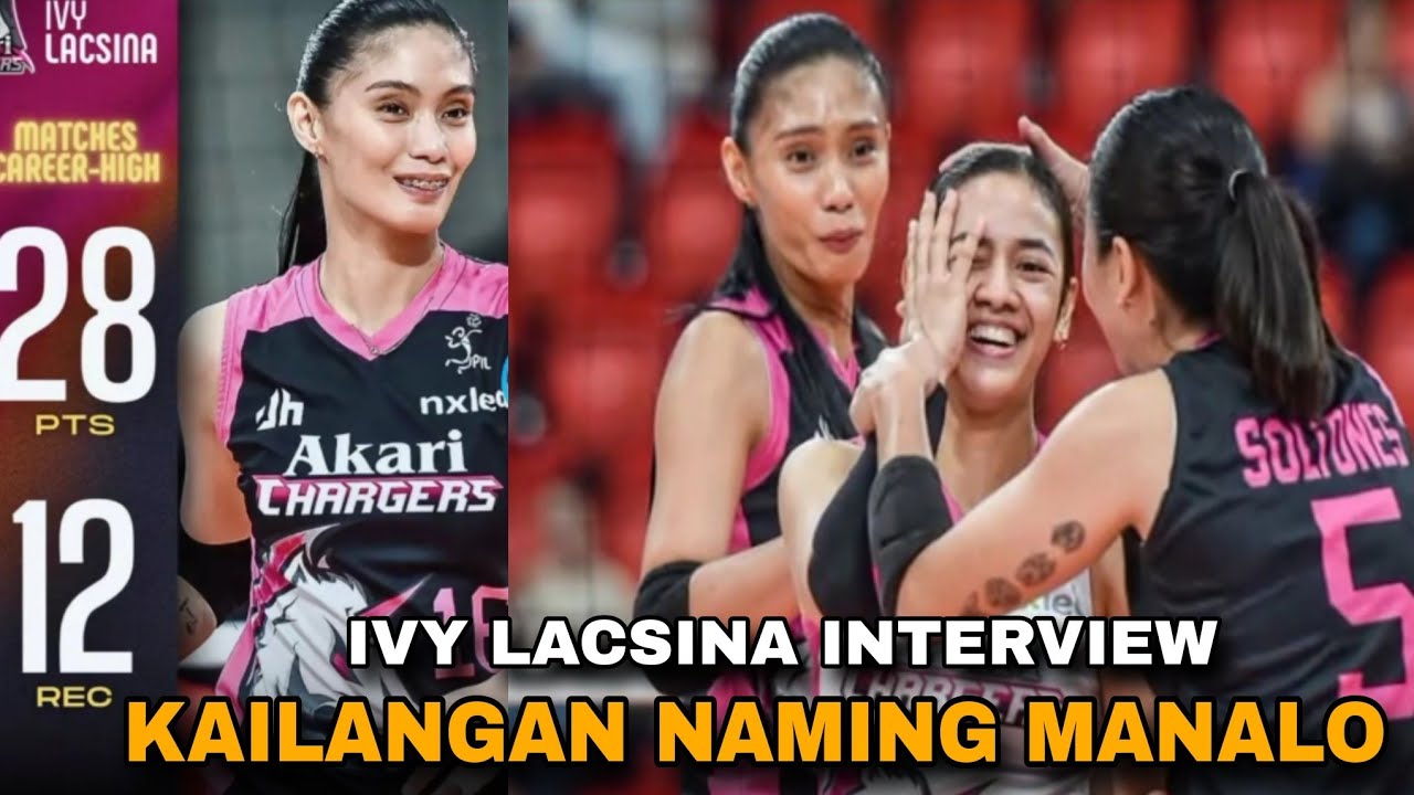IVY LACSINA INTERVIEW AFTER WINNING THE GAME AGAINST GALERIES - YouTube