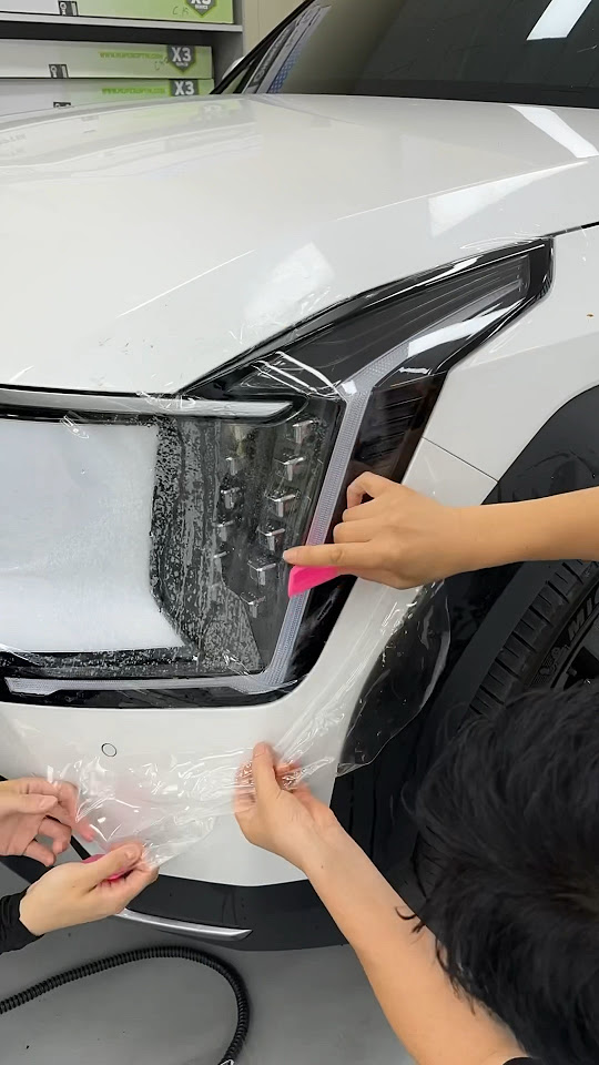 기아 EV9 헤드라이트 프라임쉴드 PPF #기아 #EV9 #라이트ppf - YouTube