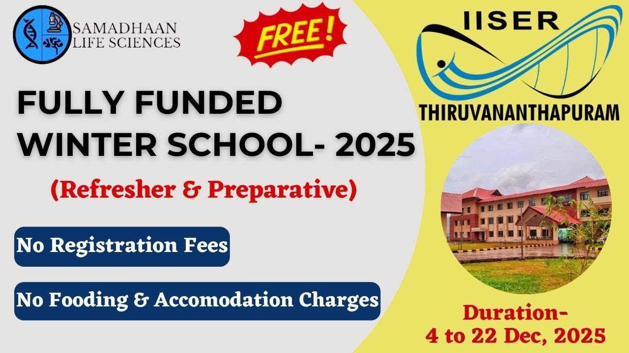 IISER TVM Winter School 2024 | Fully Funded Program for Physics ...