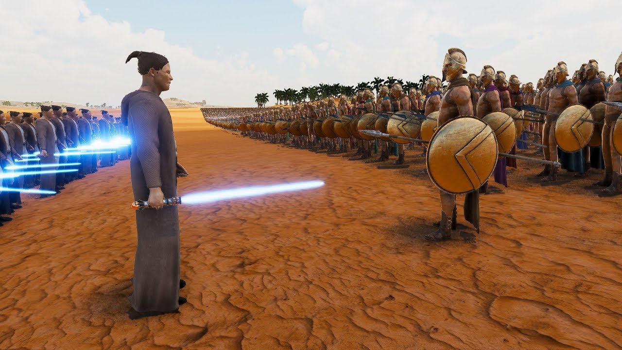 100 000X STAR WARS JEDI ARMY VS 1 000 000X SPARTANS - Ultimate Epic ...