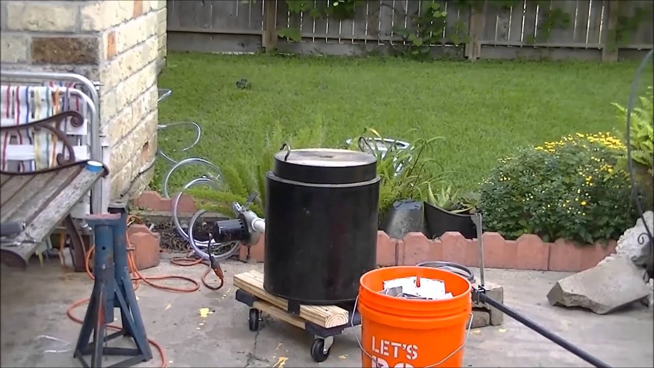 Casting a big old chunk of aluminum part 3 of 3 - YouTube