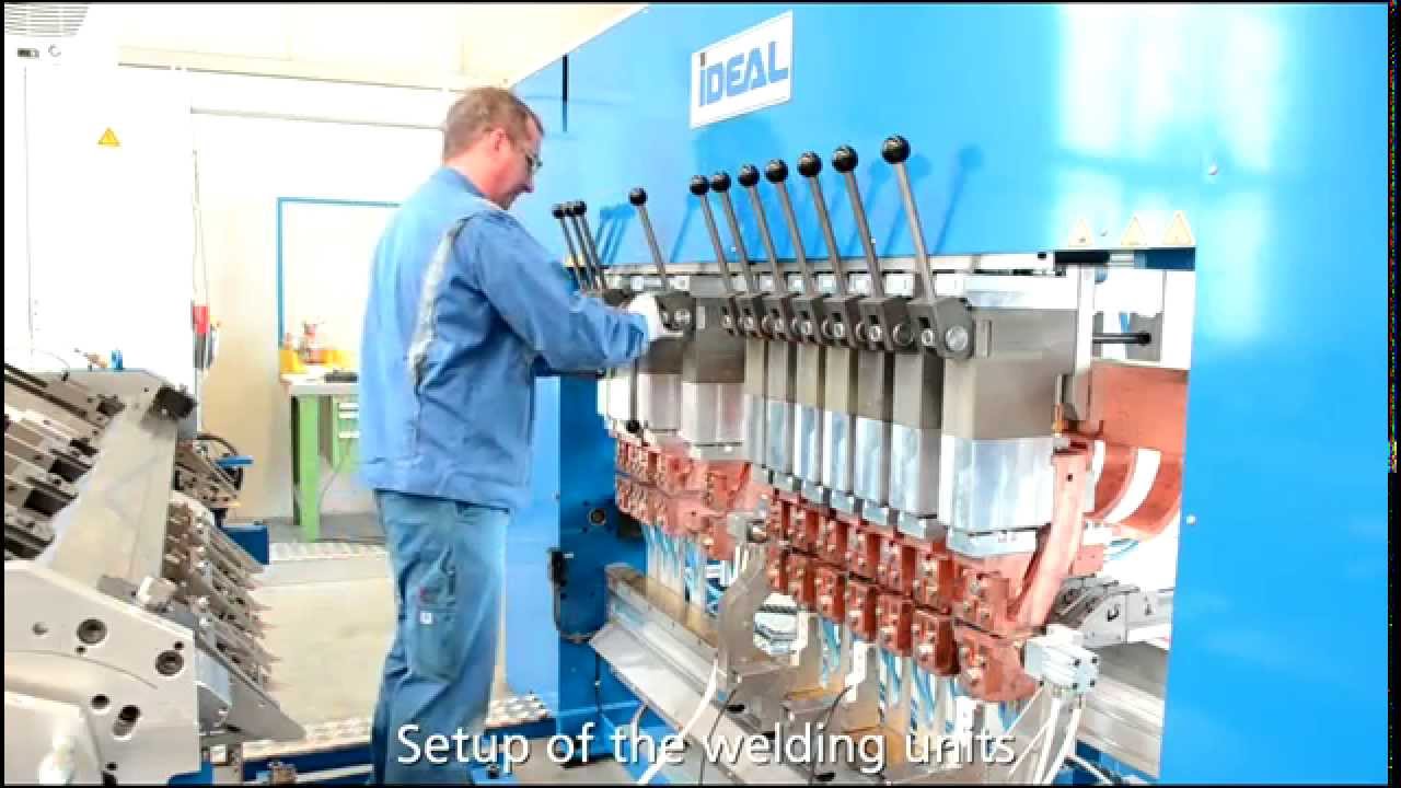 IDEAL GA series mesh welder for cable trays, with quick-change system ...