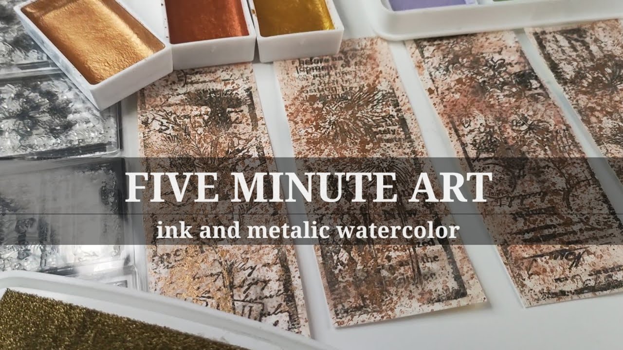 QUICK and EASY WATERCOLOR ABSTRACT using MIXED MEDIA, INTUITIVE ART ...