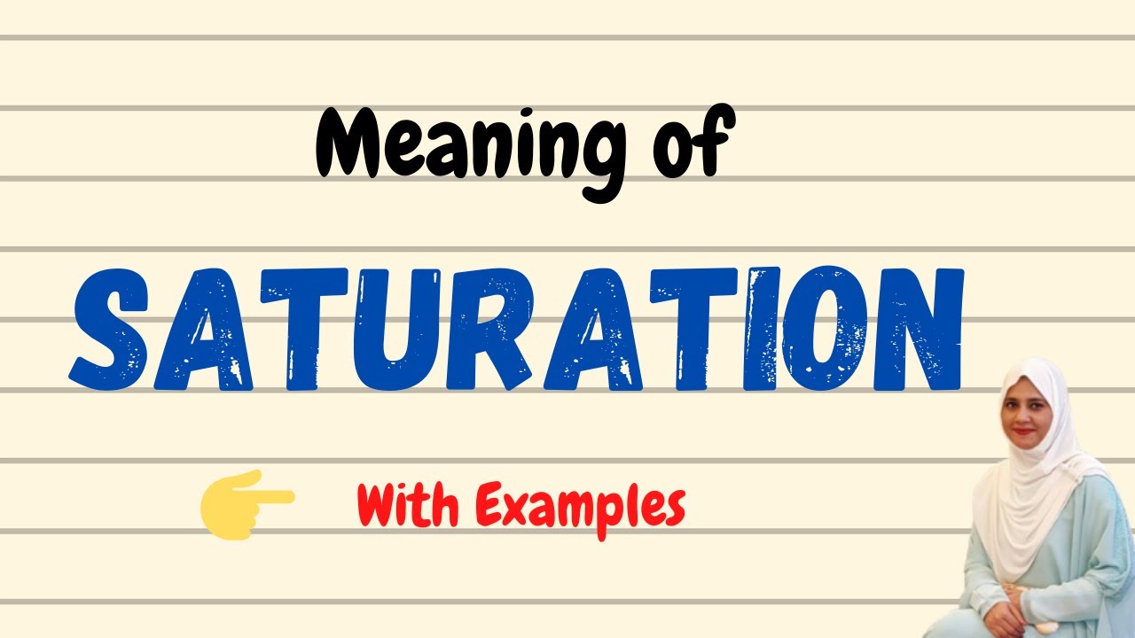 Daily vocabulary | Saturation Meaning | Vocabgram - YouTube