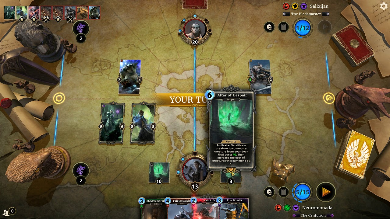 The Elder Scrolls: Legends Moments #65 - I love baiting plays with Shadowmarking - YouTube