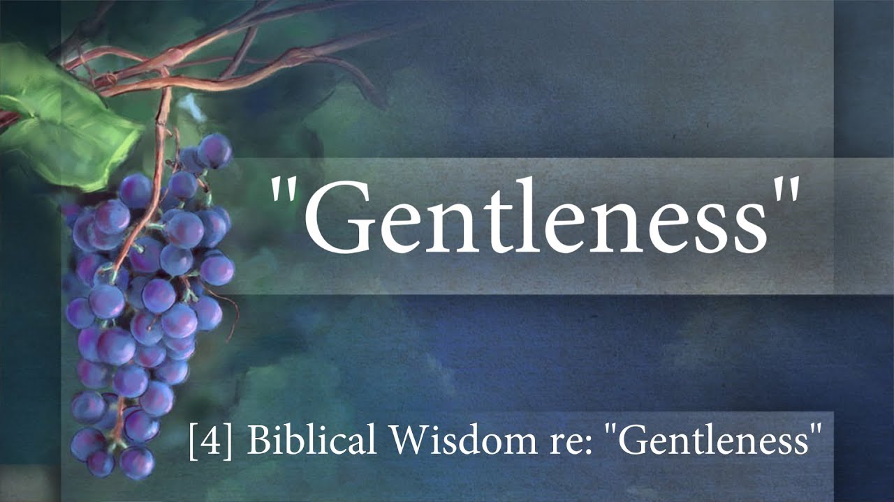 Gentleness 4 Biblical Wisdom Re Gentleness YouTube Gentleness 4 Biblical Wisdom Re Gentleness YouTube
