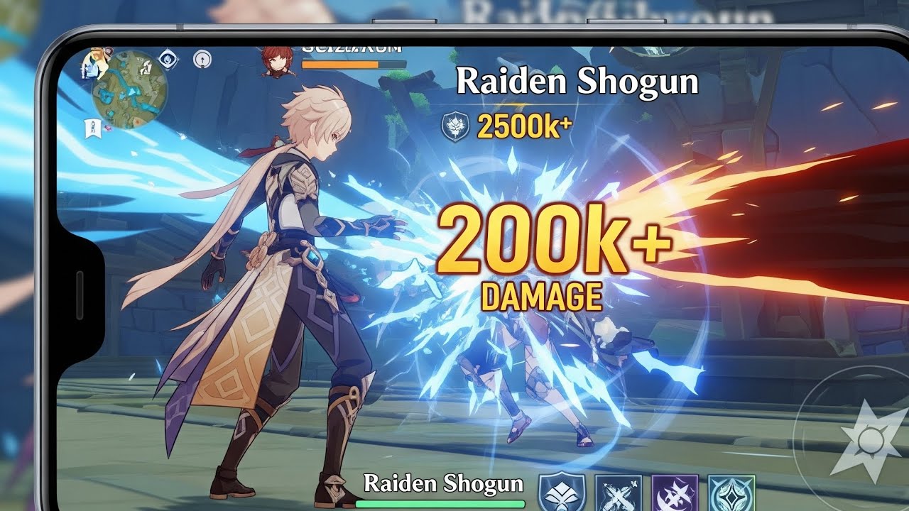 F2P Raiden Shogun Hits 200K+ on iQOO neo 10! ⚡ INSANE Damage Showcase ...