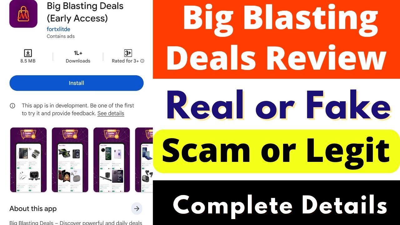 Big Blasting Deals App Real or Fake | Big Blasting Deals App Review ...