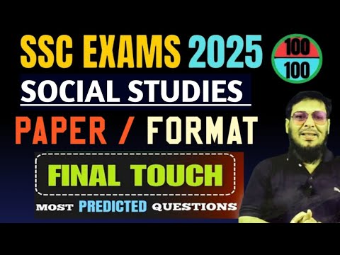 SSC EXAMS 2025 | SOCIAL STUDIES | PAPER/FORMAT | FINAL TOUCH | Most ...