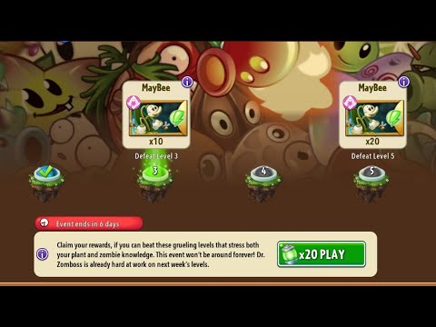 PVZ2 Plant of the Week ~ MayBee lvl 3-5 - YouTube