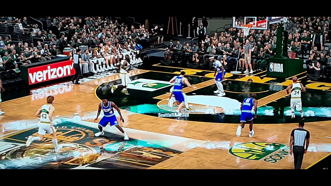 SHAWN KEMP BOOM.... ASSIST FROM KD 💚💛💚💛🏀🏀🏀🏀 - YouTube