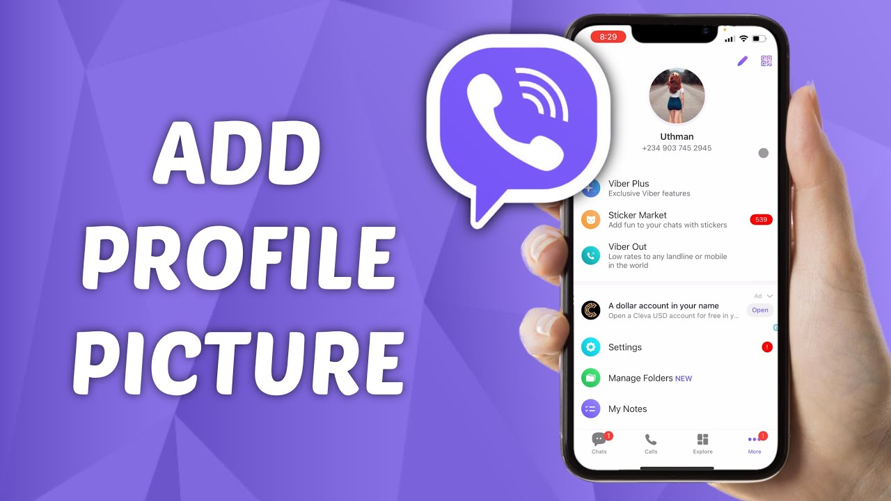 How to Add Profile Picture on Viber - YouTube