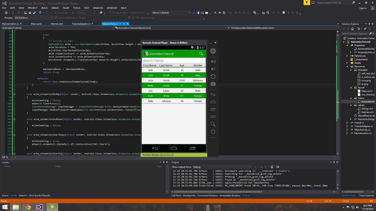 Xamarin Android Tutorial 14 Animating Views Youtube 9918