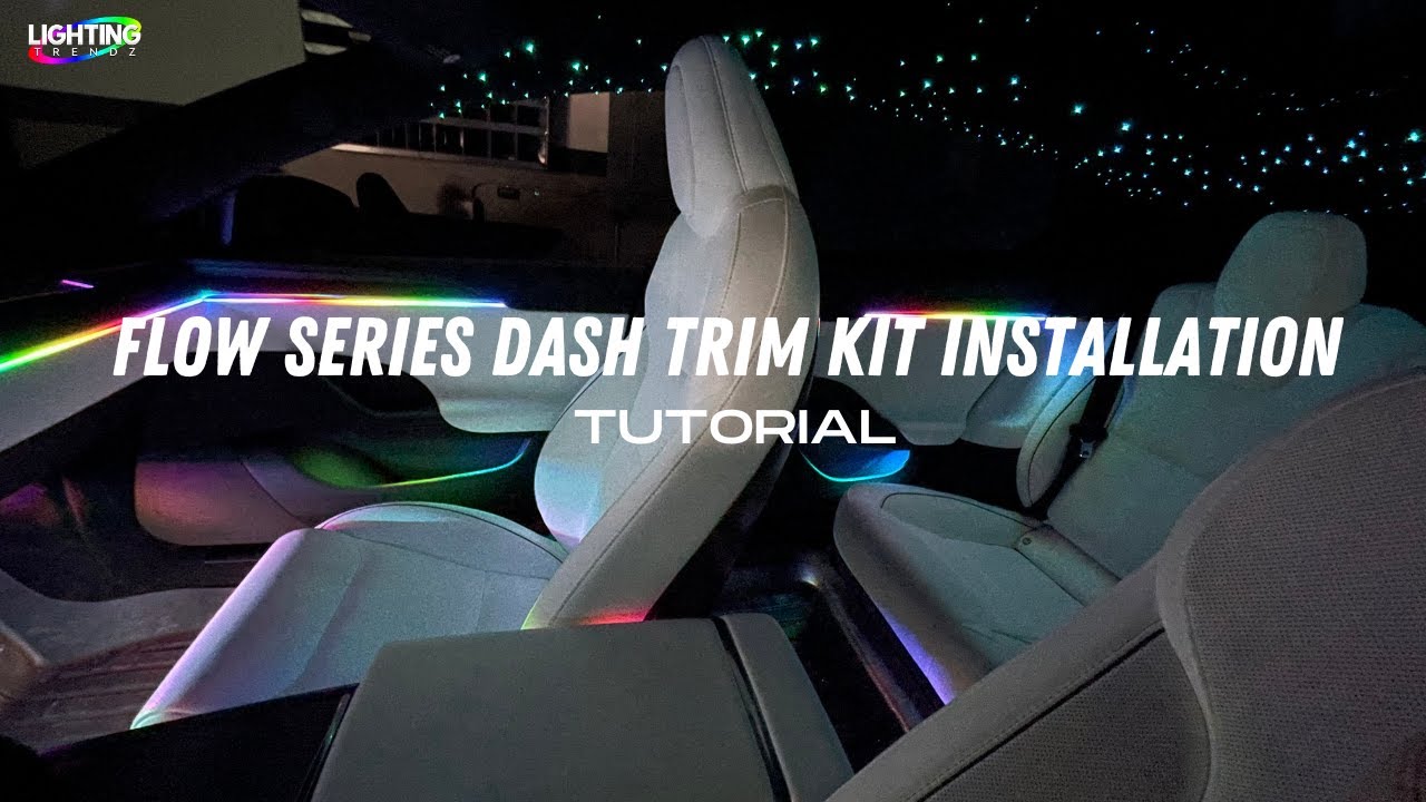 Flow Series Interior Dash Trim Kit Tutorial | Lighting Trendz - YouTube