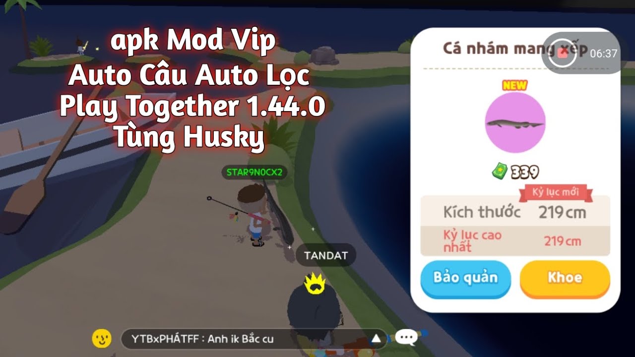 Play Together Mod APK 1.44.0 Auto Câu, Lọc Bóng Cá Tím |Tùng Husky ...