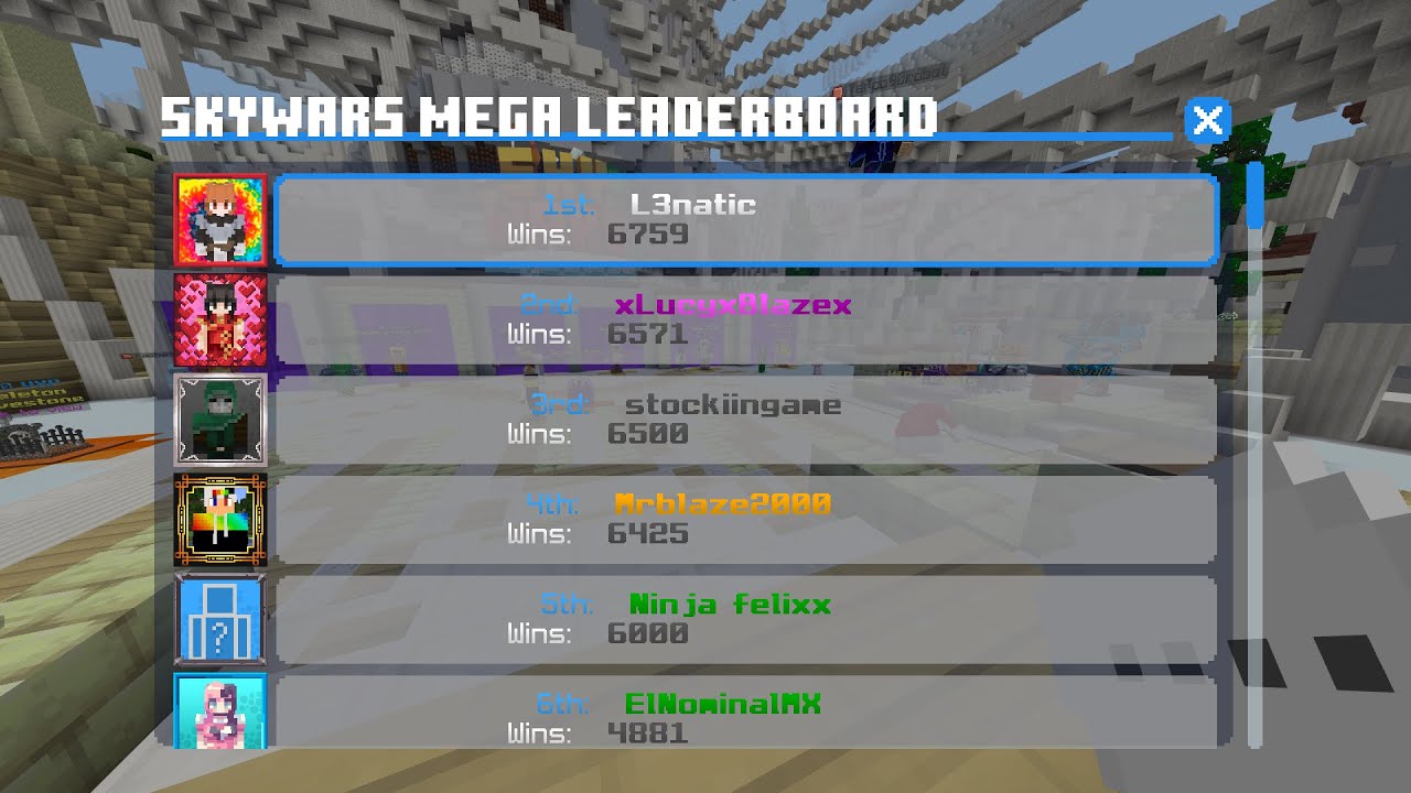 Average Player Gets Yeeted By #1 Mega Skywars Player - YouTube