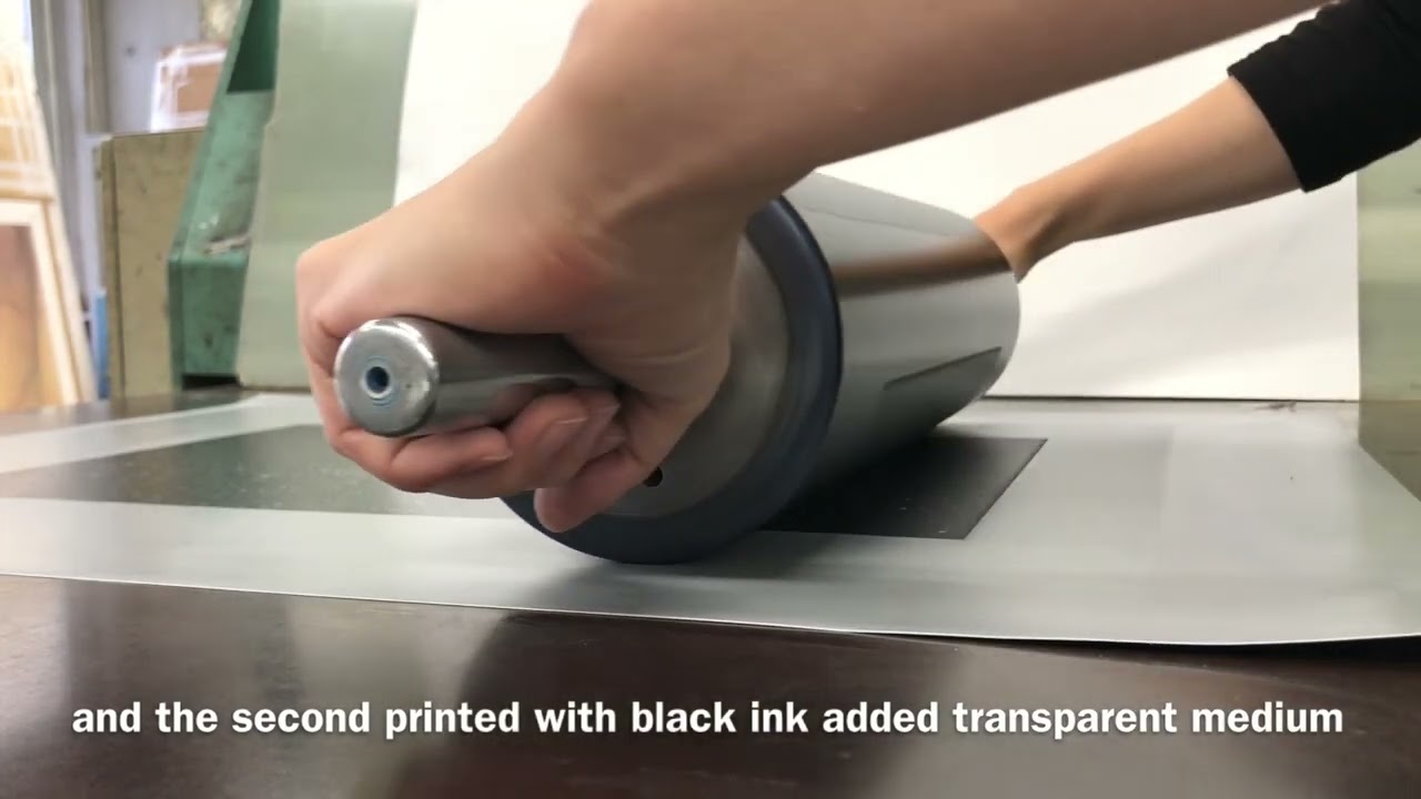 Lithograph printing process リトグラフの下絵から刷りまで short ver. - YouTube