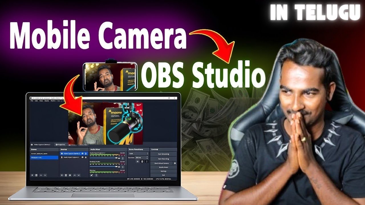 మన మొబైల్ ని వెబ్ కామ్ లాగా ఎలా వాడాలి How To Use Mobile Camera As a ...