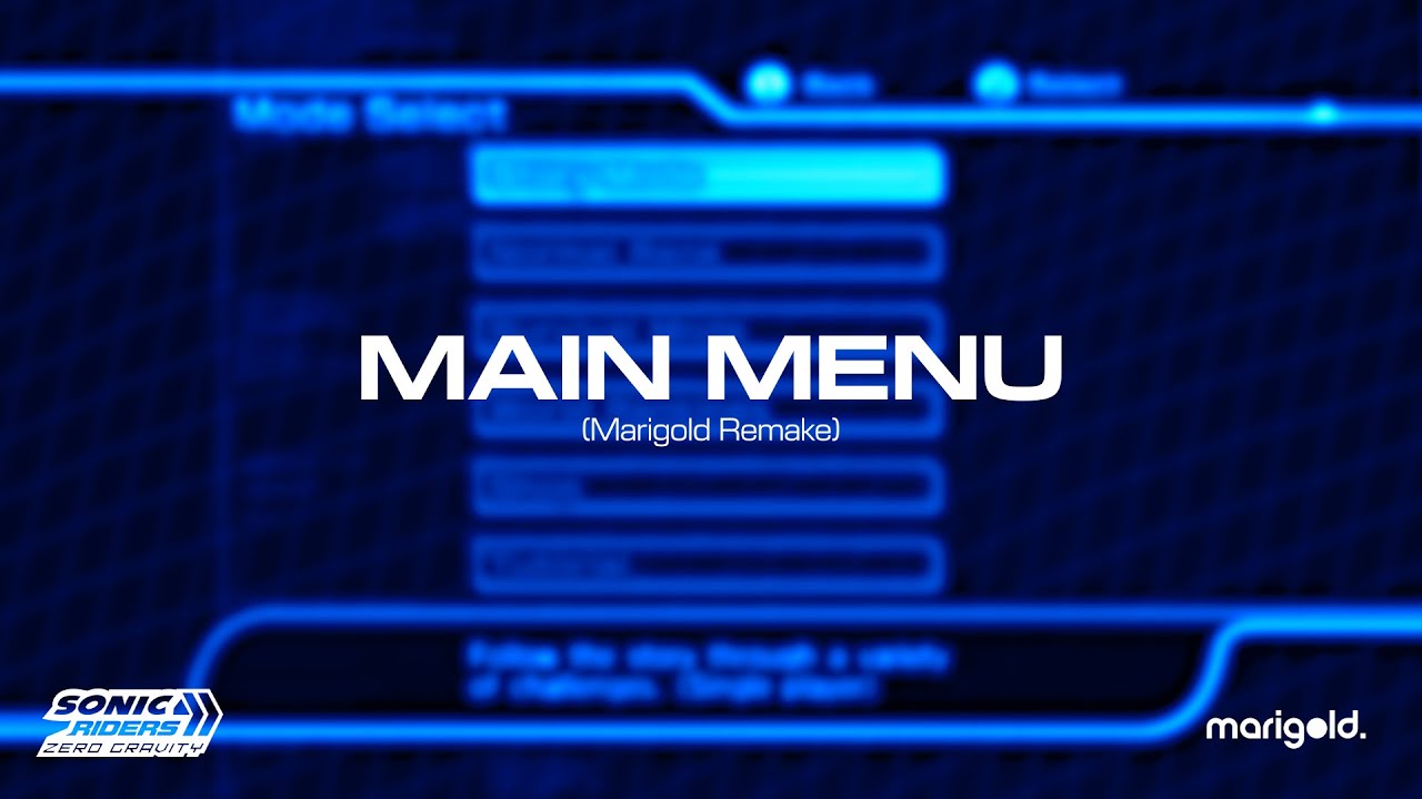 Main Menu (Sonic Riders: Zero Gravity) [Marigold Remake] - YouTube