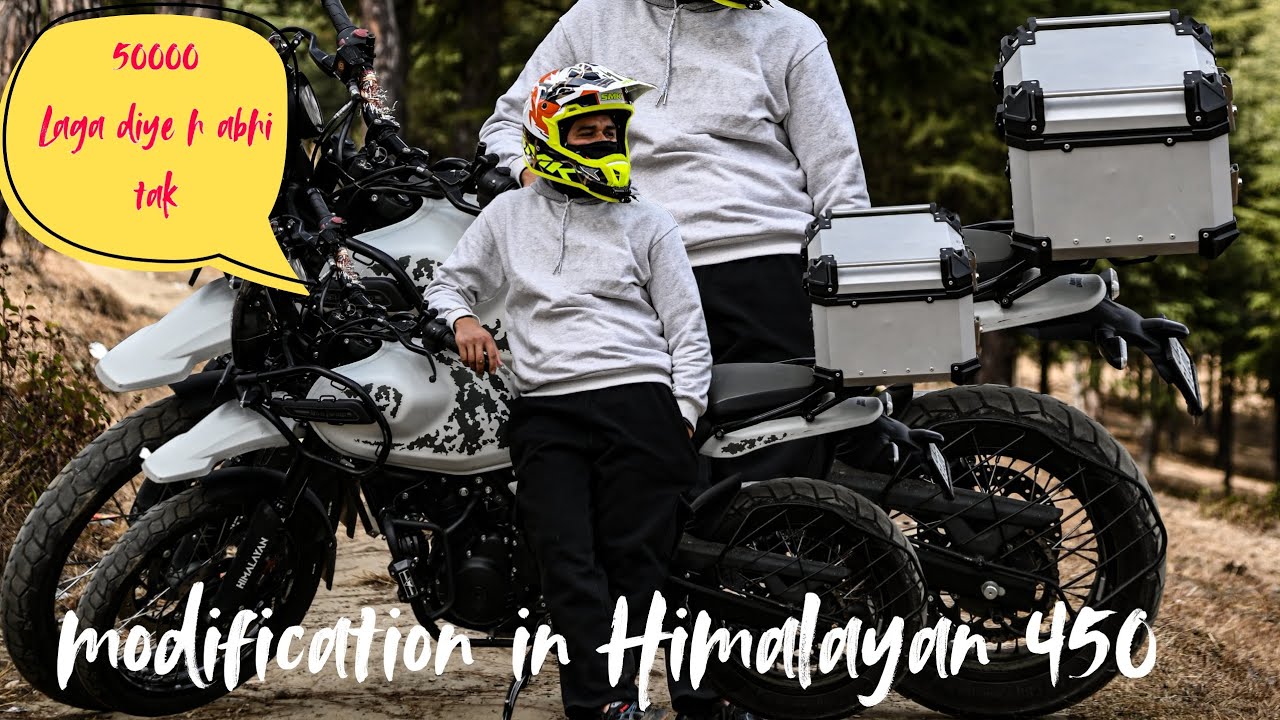 modification in Himalayan 450 worth 50k || Best product for Himalayan ...