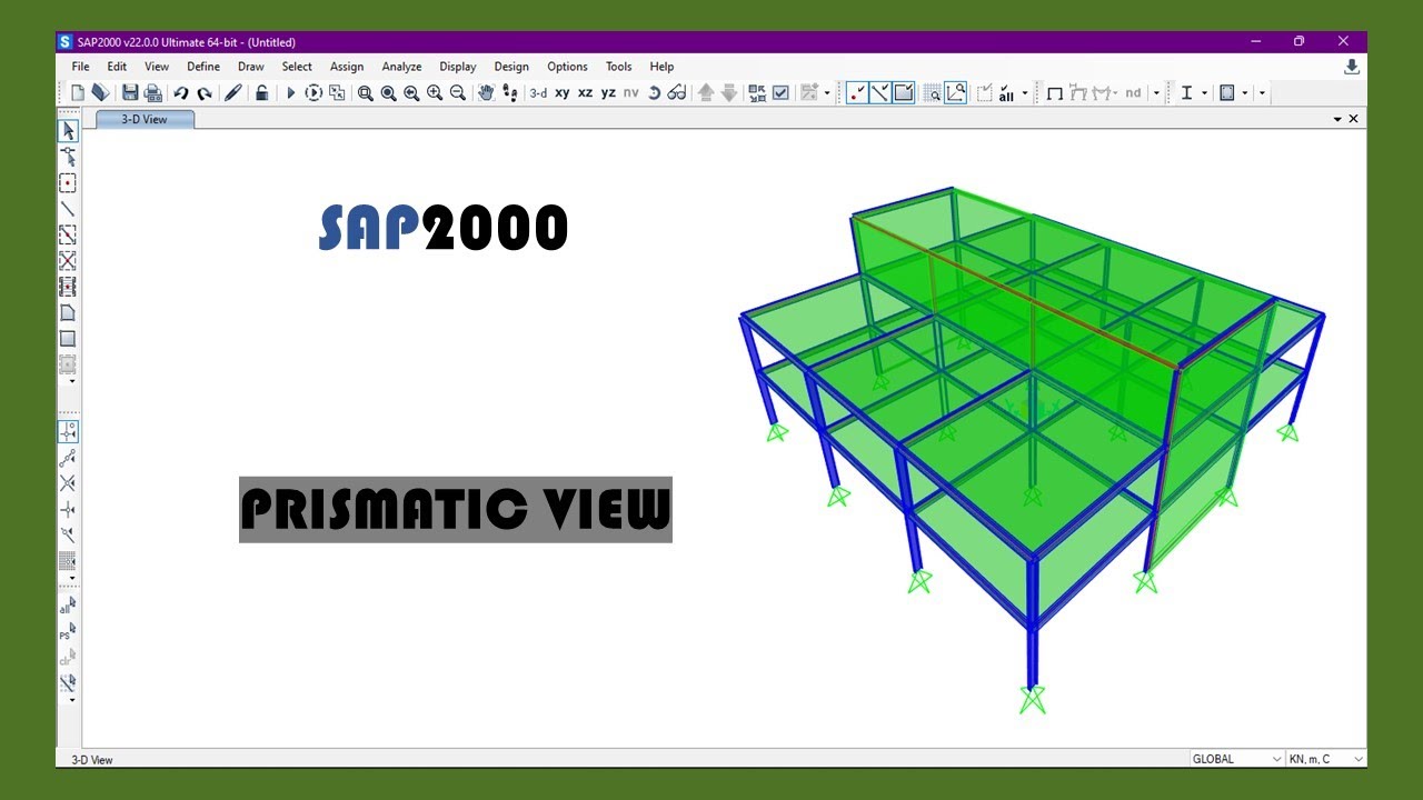 Part 4 | How to apply prismatic view in SAP2000 | Introduction of ...