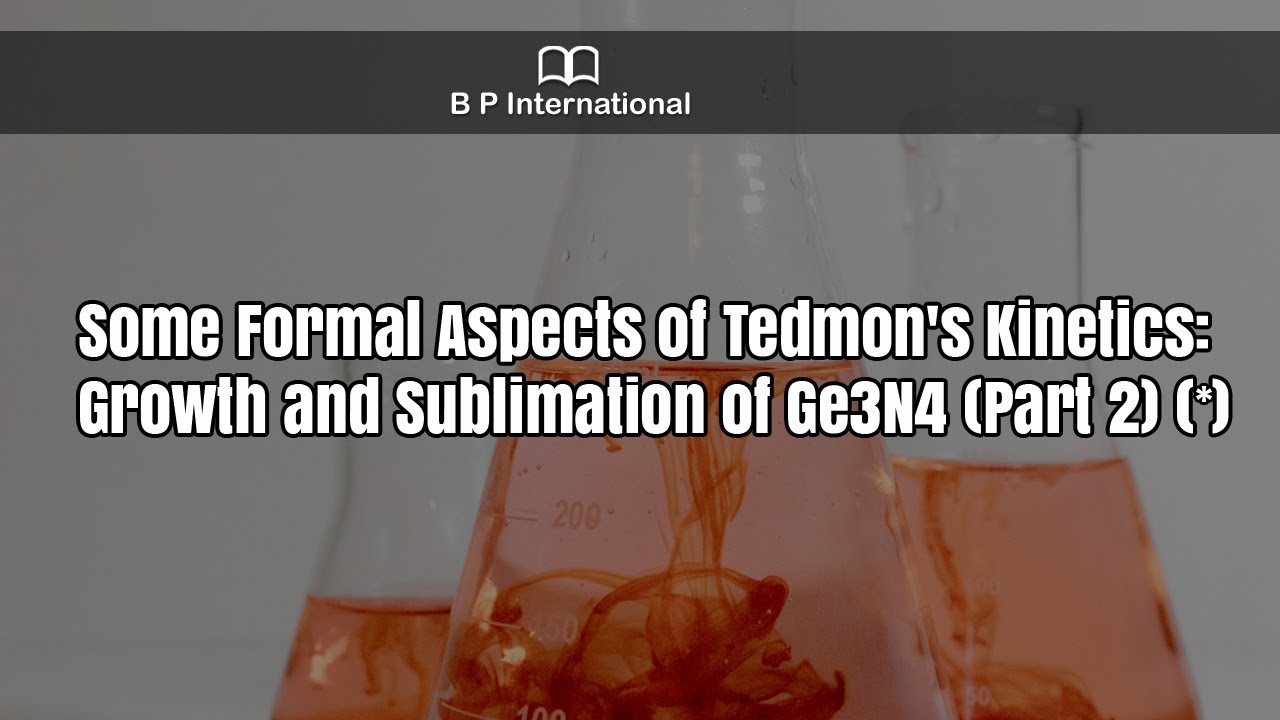 Some Formal Aspects of Tedmon's Kinetics: Growth and Sublimation of ...