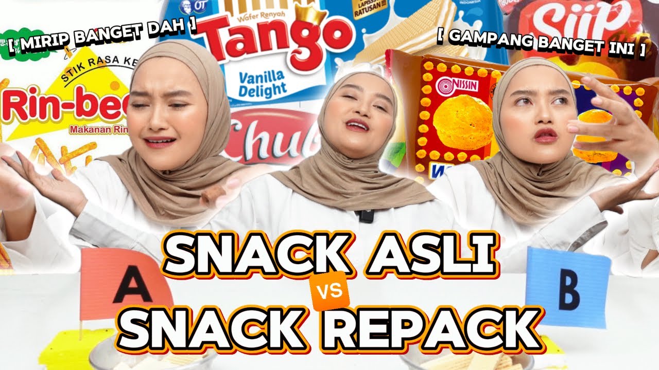 AKANKAH QUEEN OF SNACK BENAR SEMUA ?? BATTLE SNACK ASLI VS SNACK REPACK ...