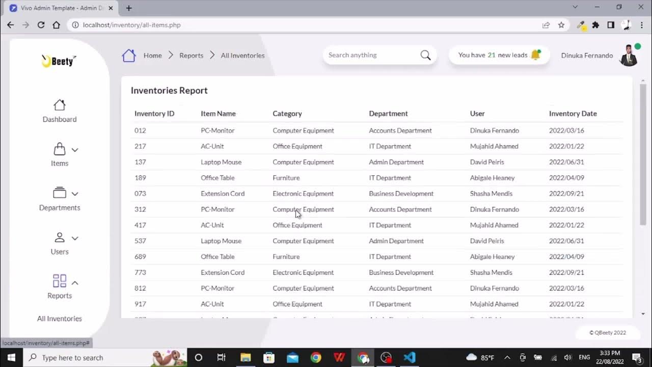Inventory Management System Using Php And Mysql Youtube