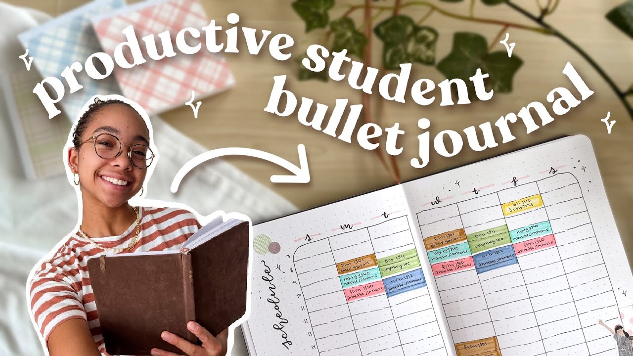 how to bullet journal for SCHOOL 🩵 productive bullet journal ideas for ...