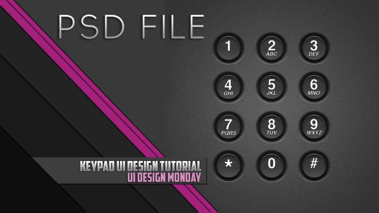 Realistic Telephone Keypad | Tutorial | Photoshop CC - YouTube